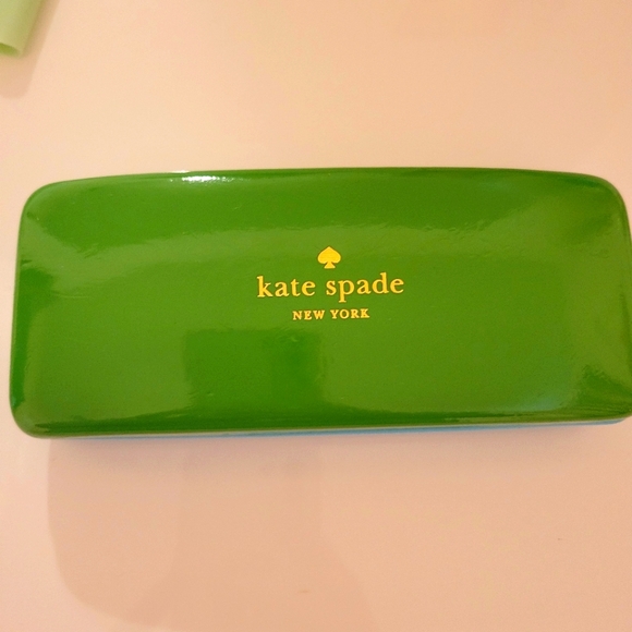 kate spade | Accessories | Kate Spade Green And Blue Glasses Case ...